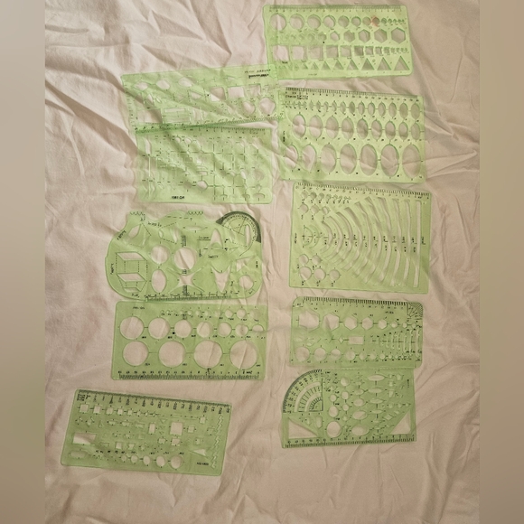 Art | Sale 1 Piece Drawing Stencil Set | Poshmark